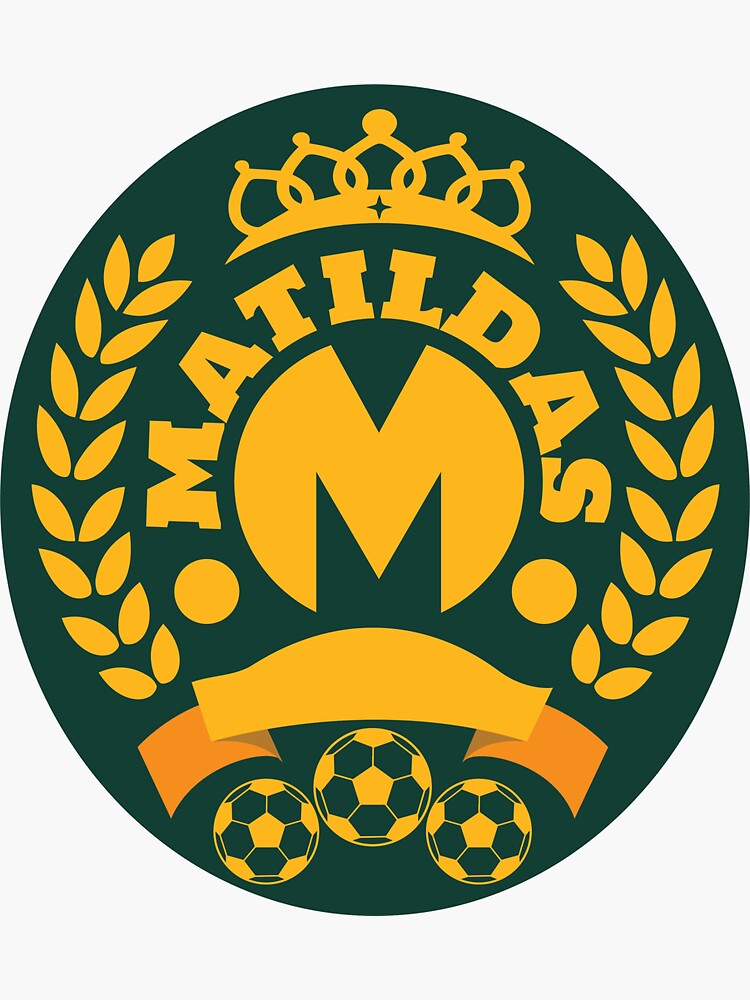 "Australia matildas Logo" Sticker for Sale by iSeek | Redbubble