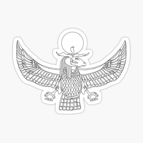 "Amun-Re chest piece" Sticker for Sale by thorhallericson | Redbubble