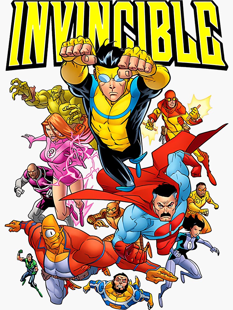 "Invincible invincible cartoon" Sticker for Sale by MurphyCarsonCl ...