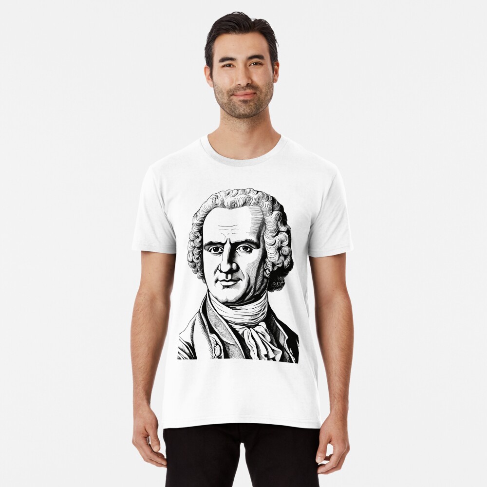 "Jean-Jacques Rousseau" Sticker for Sale by NTGUILTY | Redbubble