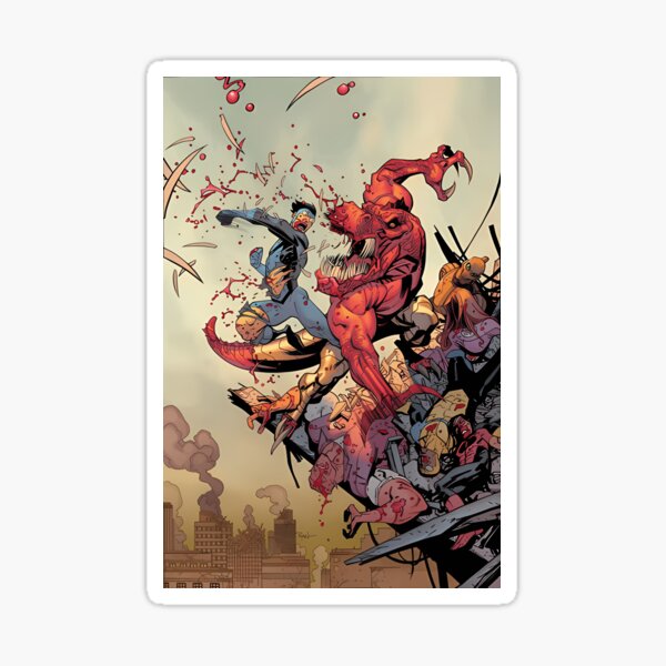 "invincible poster" Sticker for Sale by MurphyCarsonCl | Redbubble