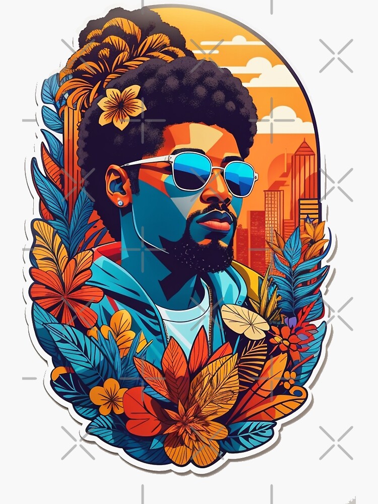 "Aesthetic Black male Custom Sticker for laptop Vinyl Sticker decal for ...