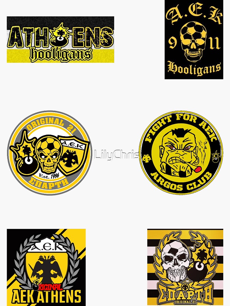 "STICKERS & MAGNETS AEK ATHENS FC" Sticker for Sale by LilyChris ...