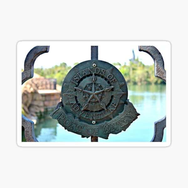 "Islands of Adventure Port of Entry Logo" Sticker for Sale by ...