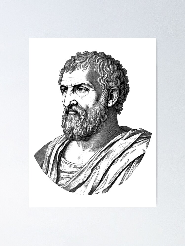 Poster for Sale mit "Porträt des Thales von Milet" von NTGUILTY | Redbubble