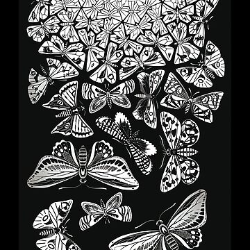 "M.C Escher - Butterflies Tessellation " Art Board Print for Sale by ...