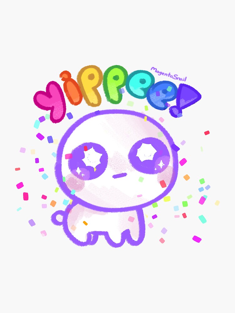 "Autism Creature - Yippee" Sticker for Sale by MagentaSnail | Redbubble