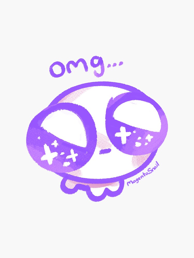 "Autism Creature - OMG" Sticker for Sale by MagentaSnail | Redbubble