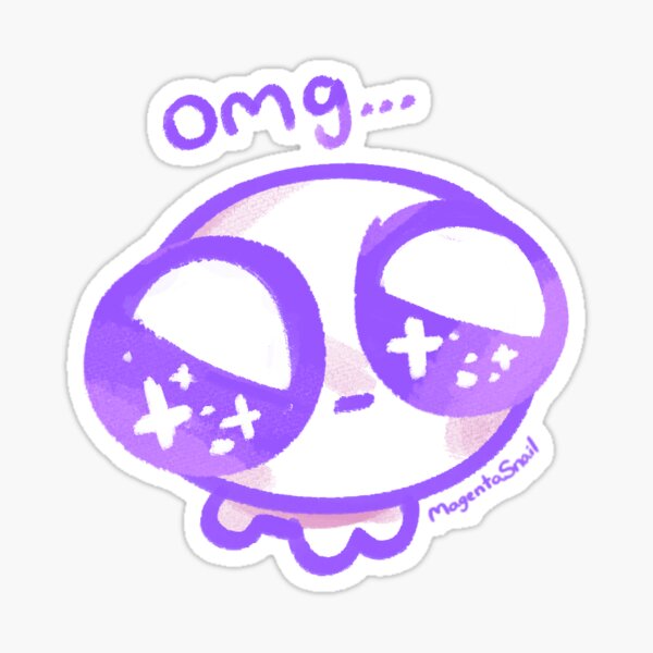"Autism Creature - OMG" Sticker for Sale by MagentaSnail | Redbubble