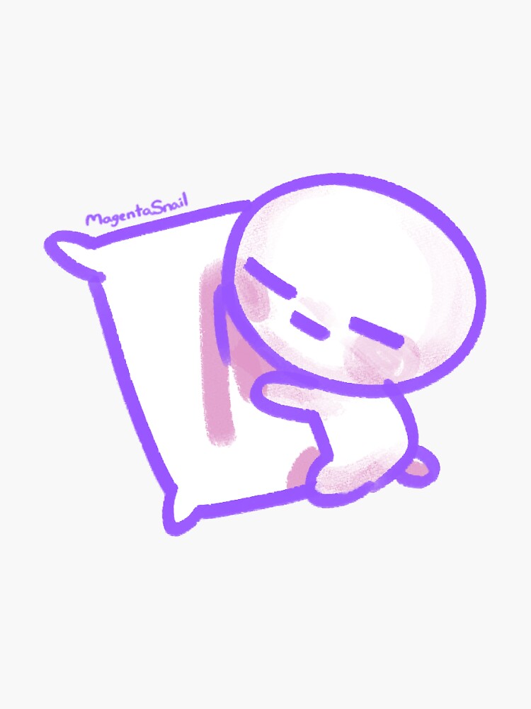 "Autism Creature - sleepy" Sticker for Sale by MagentaSnail | Redbubble