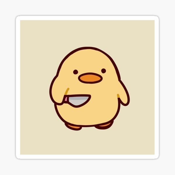 "Killer duck" Sticker for Sale by Ari-ri-ri | Redbubble