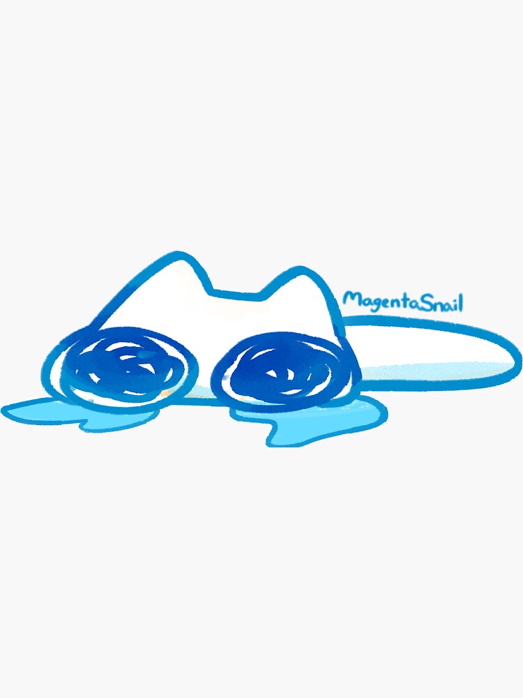 "ADHD Creature - sob" Sticker for Sale by MagentaSnail | Redbubble