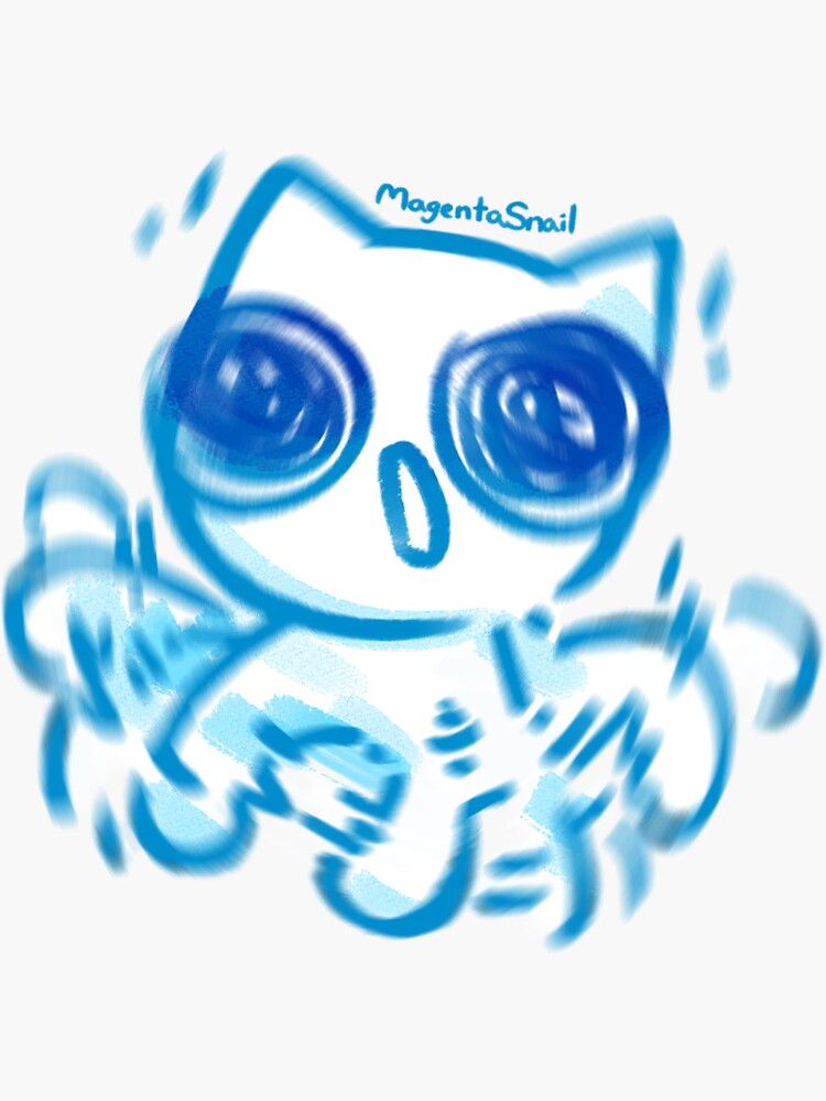 "ADHD Creature - stressed" Sticker for Sale by MagentaSnail | Redbubble