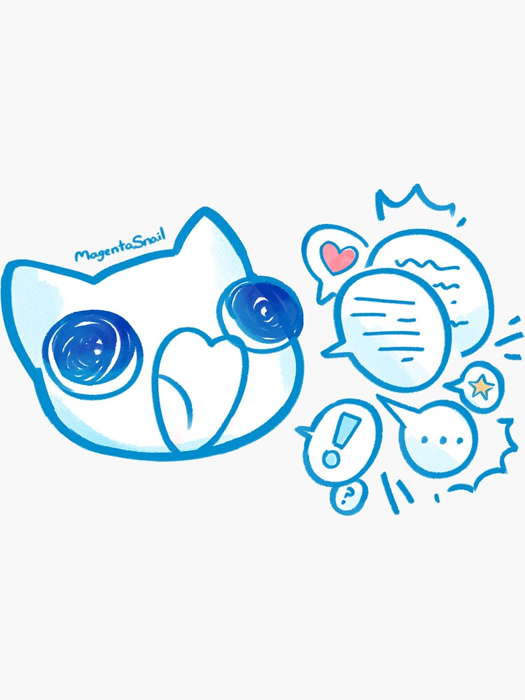 "ADHD Creature - talks a lot" Sticker for Sale by MagentaSnail | Redbubble