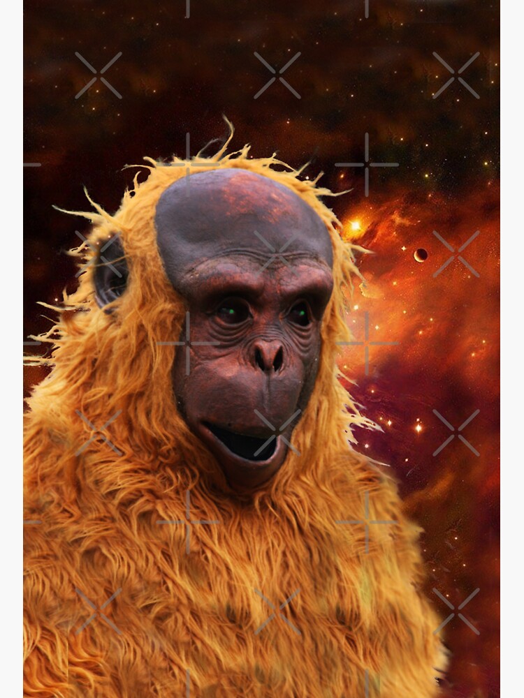 "Alien Ape from Outer Space " Sticker for Sale by Heather Friedman ...