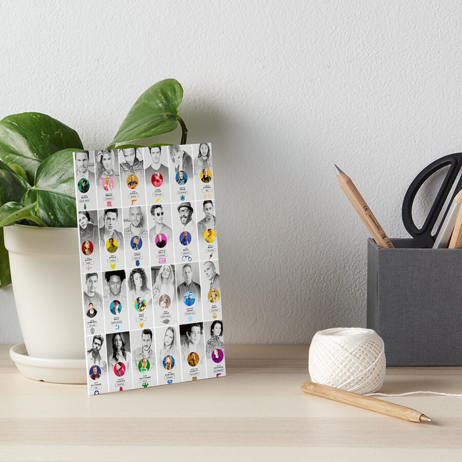 "arrowverse -multiverse" Art Board Print by Arrowverse | Redbubble