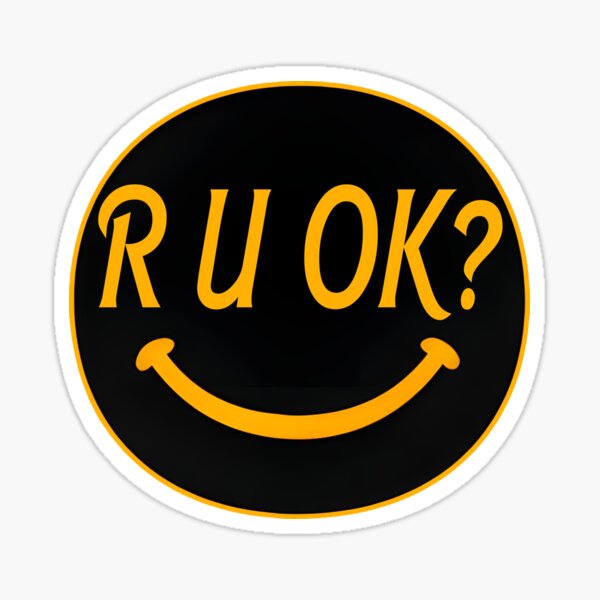 "R U Ok" Sticker for Sale by Sopheiaa | Redbubble