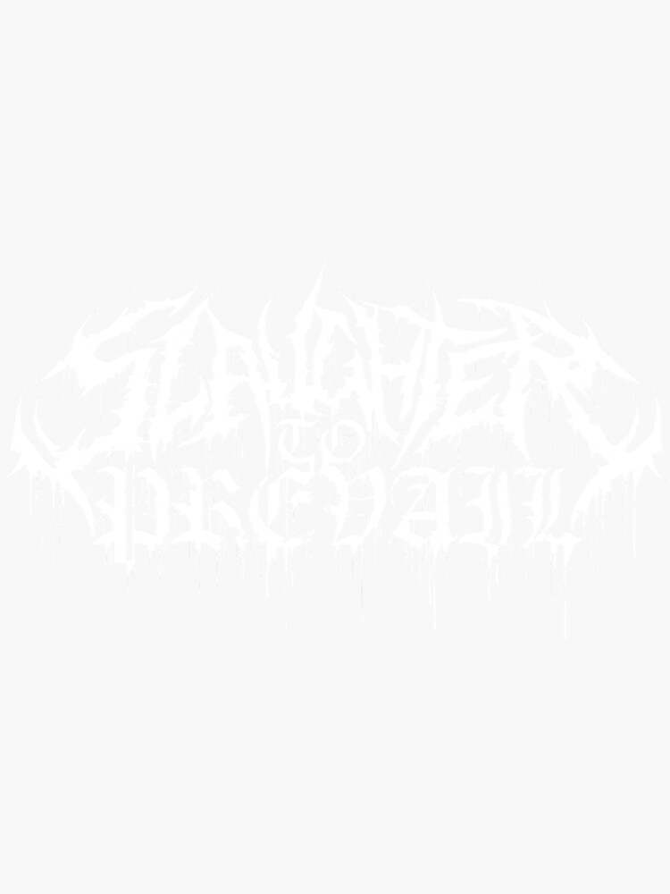 "Slaughter to Prevail Original Band Logo Fanart " Sticker for Sale by ...