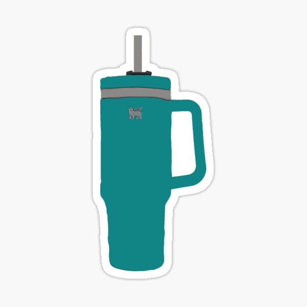 "Stanley Waterbottle Teal" Sticker for Sale by RundownShirts | Redbubble
