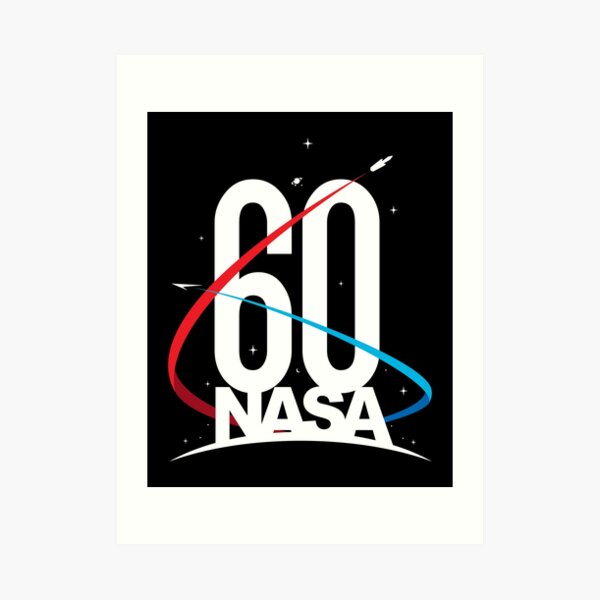Lámina artística «Logotipo del 60º aniversario de la NASA: 60 años en ...
