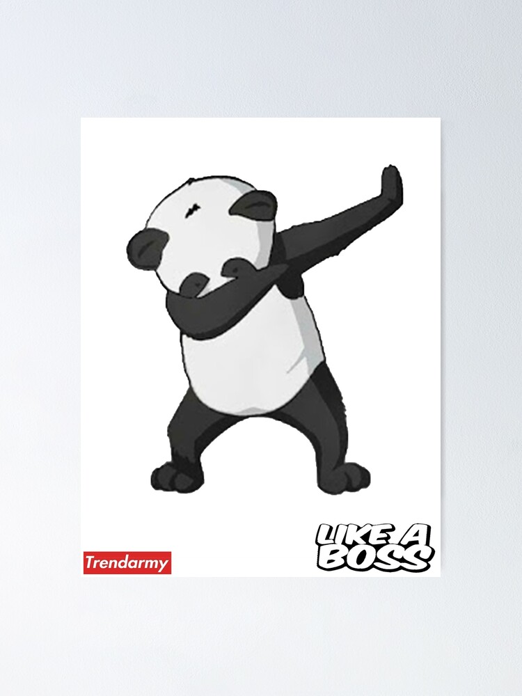 Poster « panda dab », par trendarmy | Redbubble