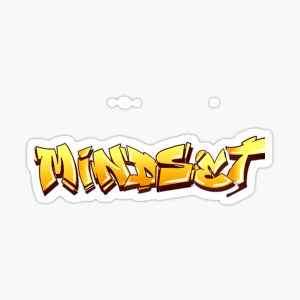 "Mindset | mindset graffiti " Sticker for Sale by Growthmind7 | Redbubble