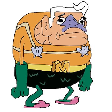 "badly drawn mermaid man " Sticker for Sale by wormyart | Redbubble