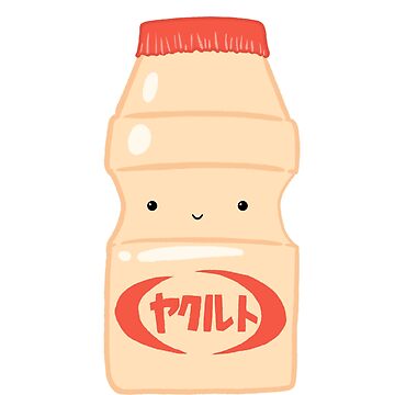 Pegatina for Sale con la obra «Bebida japonesa Kawaii Yakult» de Toshi and Co. | Redbubble