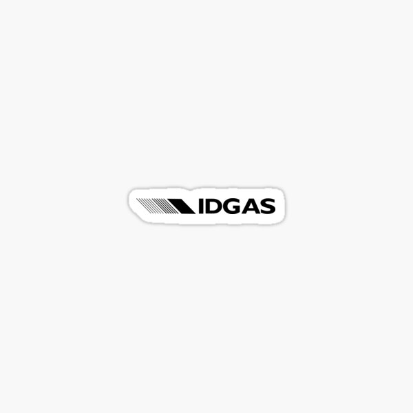 "IDGAS" Sticker for Sale by oddball508 | Redbubble
