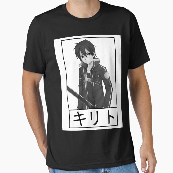 "Kirito Logo Anime, Kirito Logo Manga" Essential T-Shirt for Sale by ...