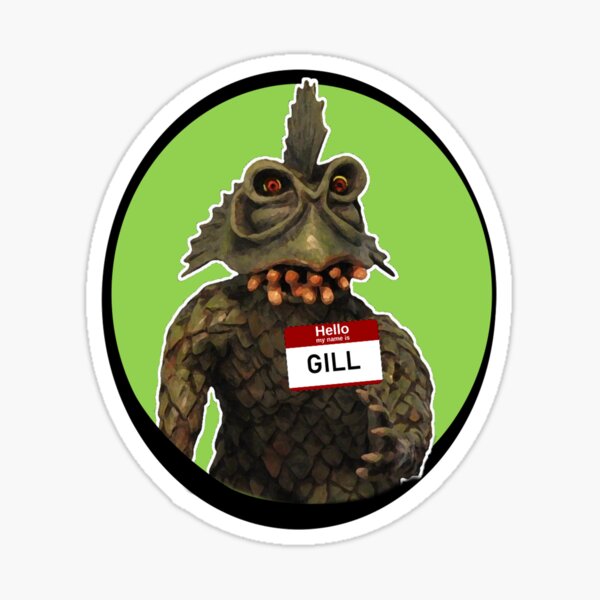 "HELLO MY NAME IS GILL" Sticker for Sale by kikaidalibre | Redbubble