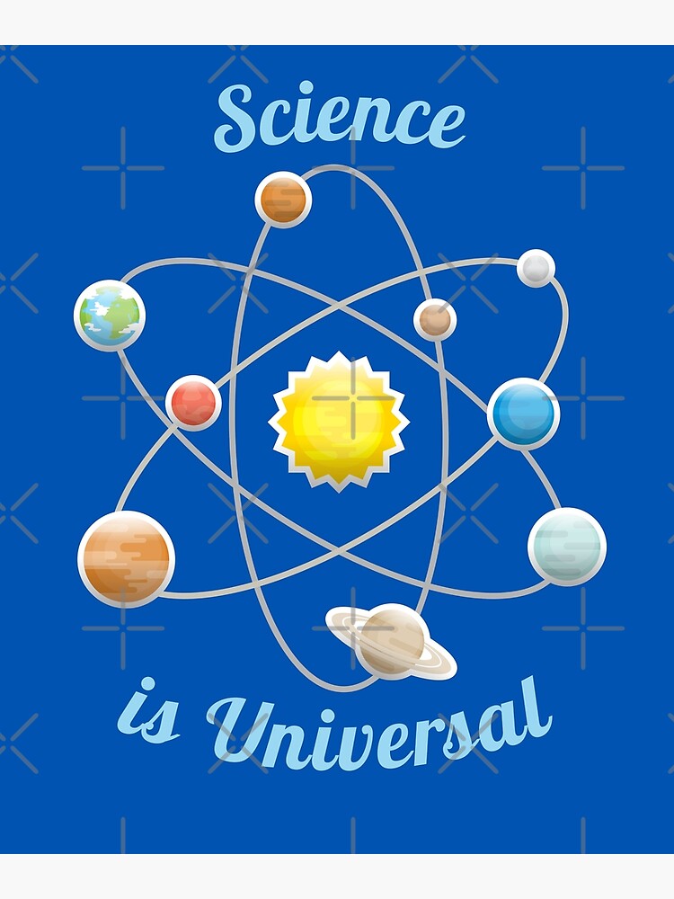 "Science is Universal - Solar System Atom Ions" Art Print for Sale by ...