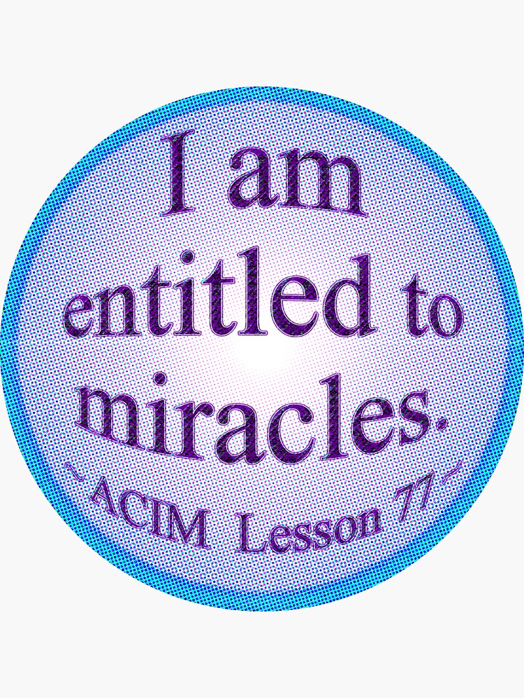 "ACIM ~ Lesson 77" Sticker for Sale by ACIM-LOVE | Redbubble