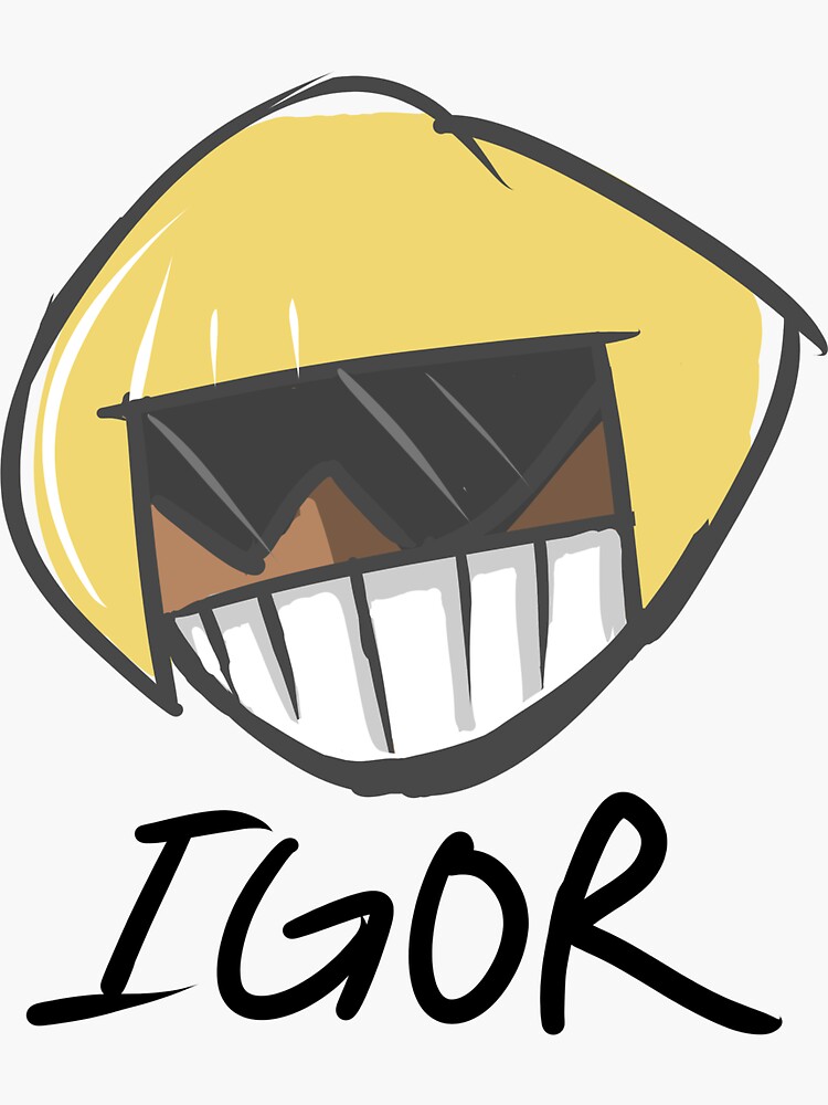 "Igor Design" Sticker for Sale by dmulacek | Redbubble