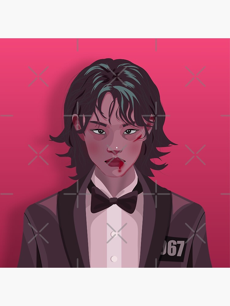 "Squid Game 067 Kang Sae-byeok Suit" Art Print for Sale by Yana Grech ...