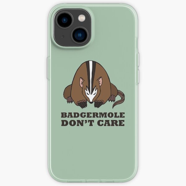 "Badgermole Don't Care" iPhone Case for Sale by softbiology | Redbubble