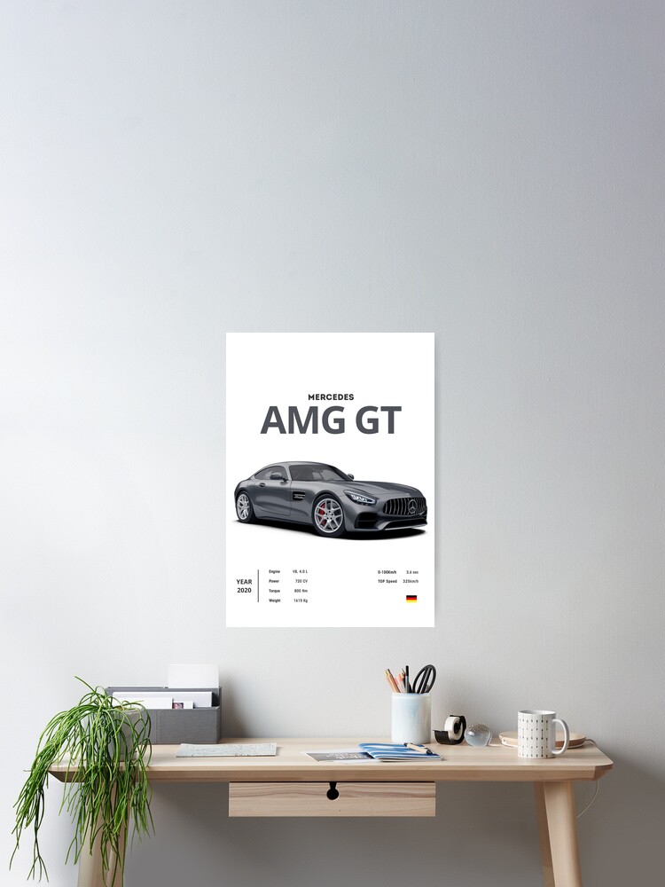 "Mercedes Amg GT" Poster for Sale by hipeFN | Redbubble