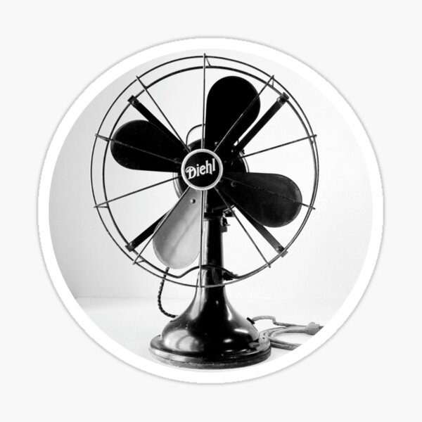 "Antique Diehl Table Fan" Sticker by dcartist333 | Redbubble