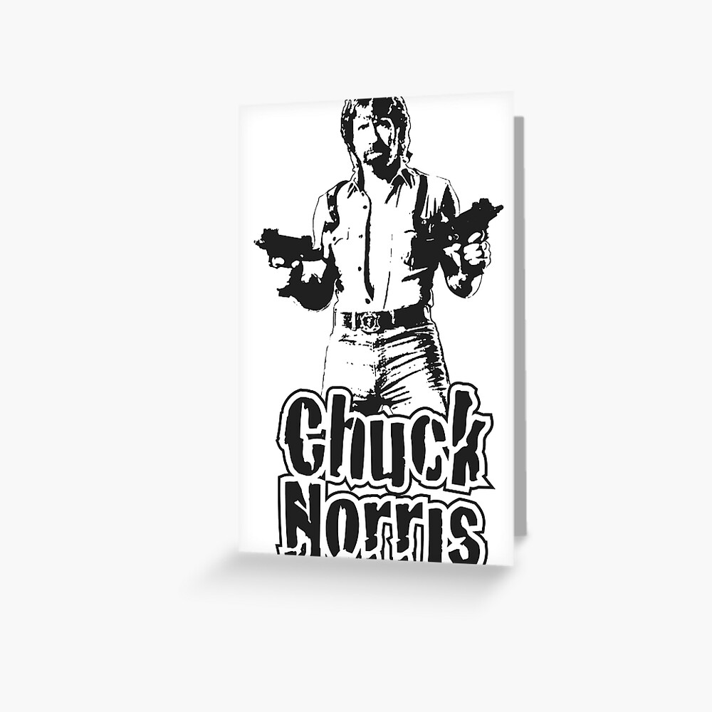 "Chuck Norris" Greeting Card by BlooMoo | Redbubble