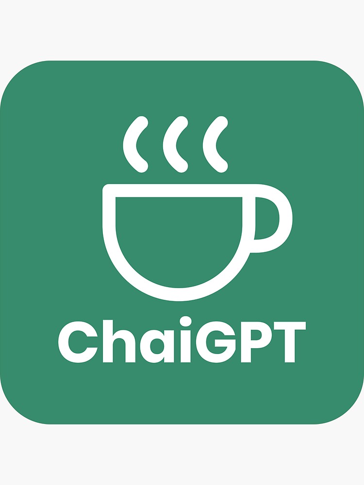 "ChaiGPT - Chai Tea - ChatGPT Style (White-Green)" Sticker for Sale by SallySunday | Redbubble