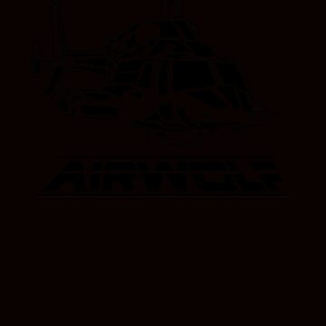 "Airwolf " Sticker for Sale by YUSHANAENTENO | Redbubble