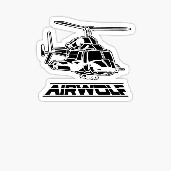 "Airwolf " Sticker for Sale by YUSHANAENTENO | Redbubble