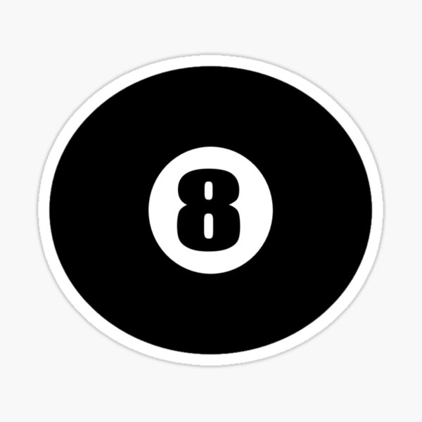 "8 Ball" Sticker for Sale by ESCPOKEMONFAN | Redbubble