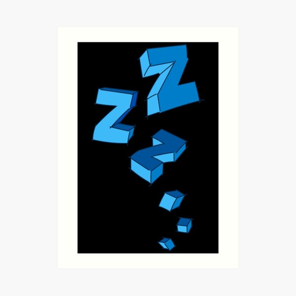 "Zzz… Sleep" Art Print by Chilli-Design | Redbubble