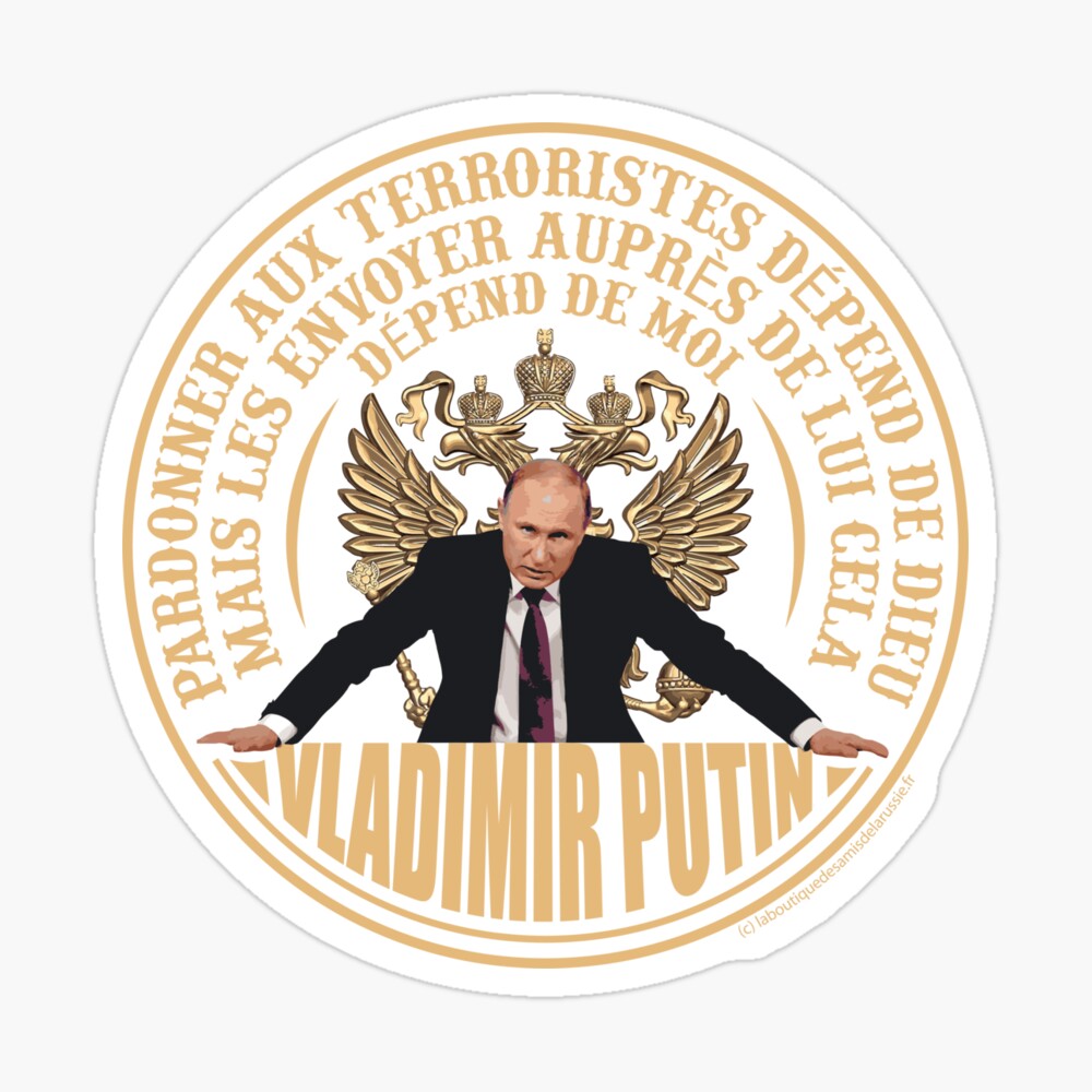 Collections STICKERS AUTOCOLLANTS VLADIMIR POUTINE PUTIN RUSSIE 10 CM ...