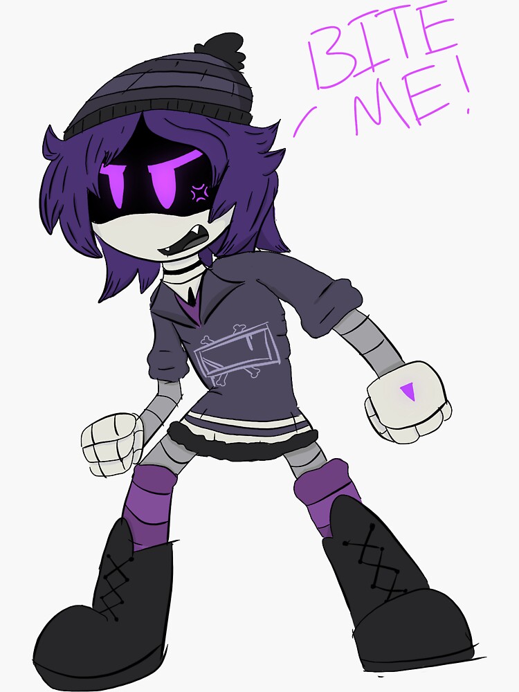 "Bite Me" Sticker for Sale by LuminousCloud | Redbubble