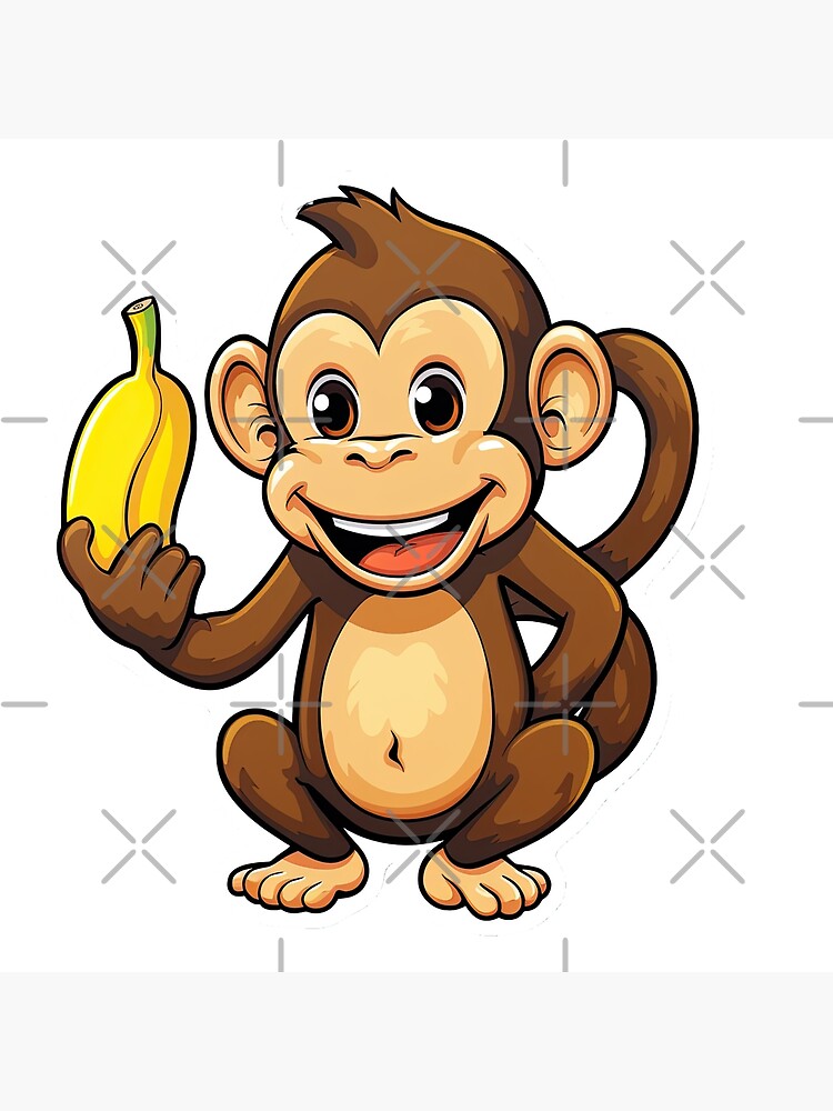 Monkey Cartoon Banana