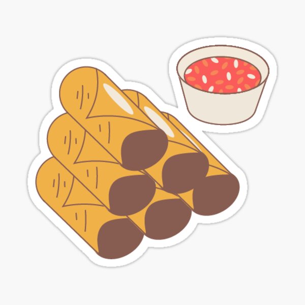 "Lumpia" Sticker for Sale by cescamehegan | Redbubble