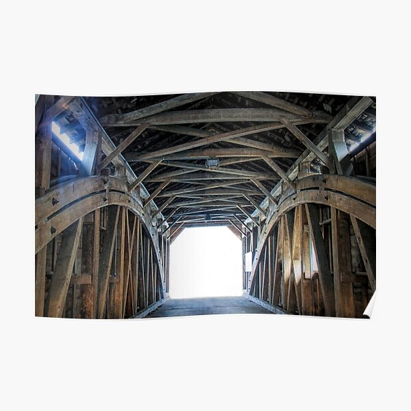 "Gibson's Covered Bridge in Downingtown, PA" Poster for Sale by ...