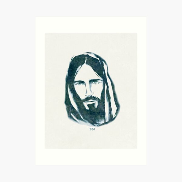 "Jesus Christ Face illustration" Art Print for Sale by bernardojbp ...